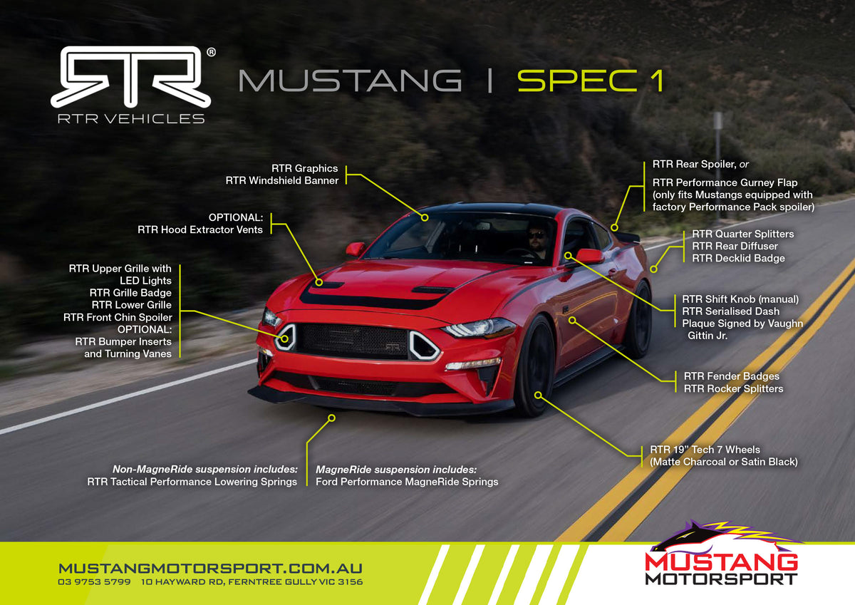 2018-2023 Ford Mustang RTR Spec 1